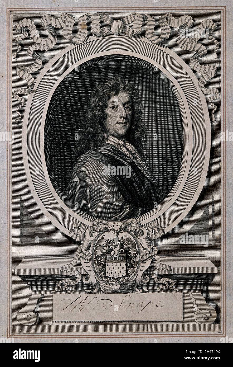 Andrew Snape. Line engraving by R. White, 1683, after himself Stock ...