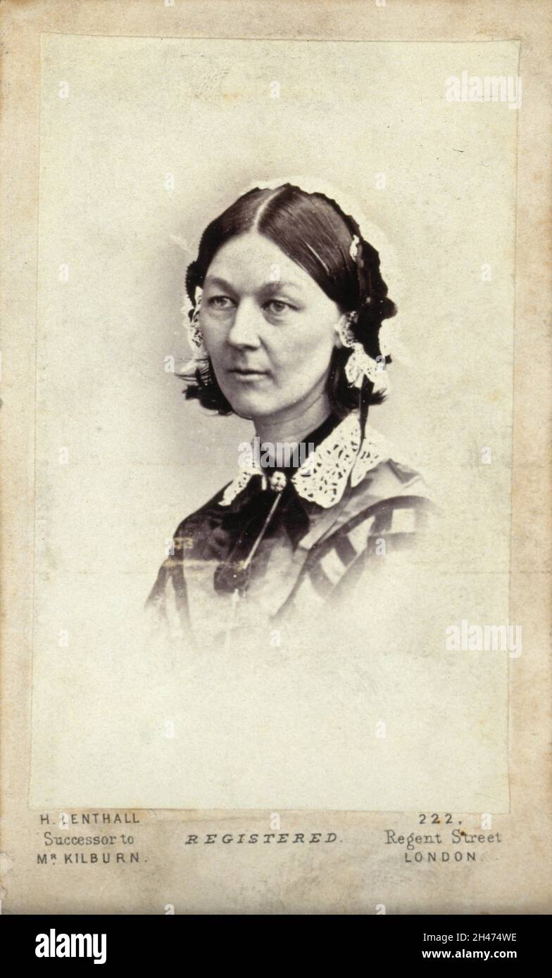 Florence Nightingale. Photograph by H. Lenthall Stock Photo - Alamy