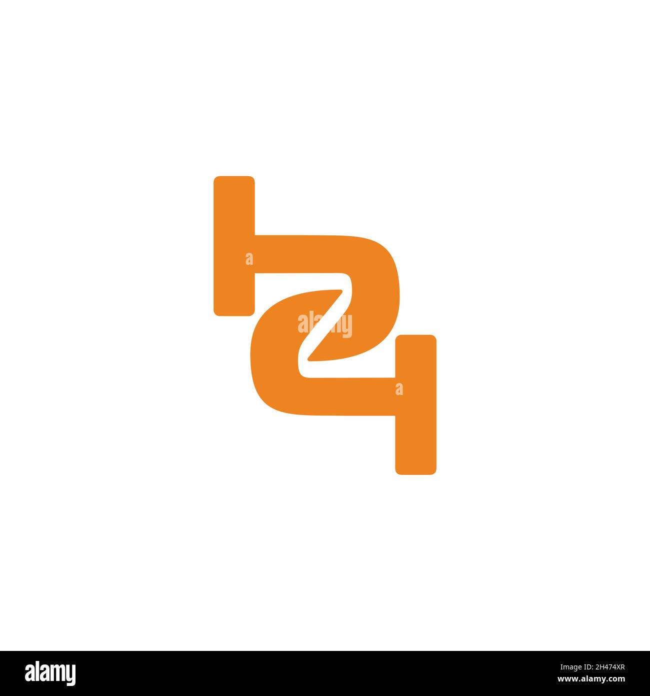 letters b4 simple linked geometric logo vector Stock Vector Image & Art ...