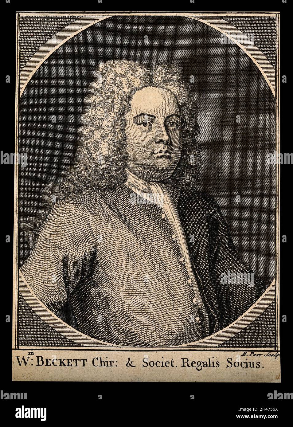 William Becket[t]. Line engraving by R. Parr Stock Photo - Alamy