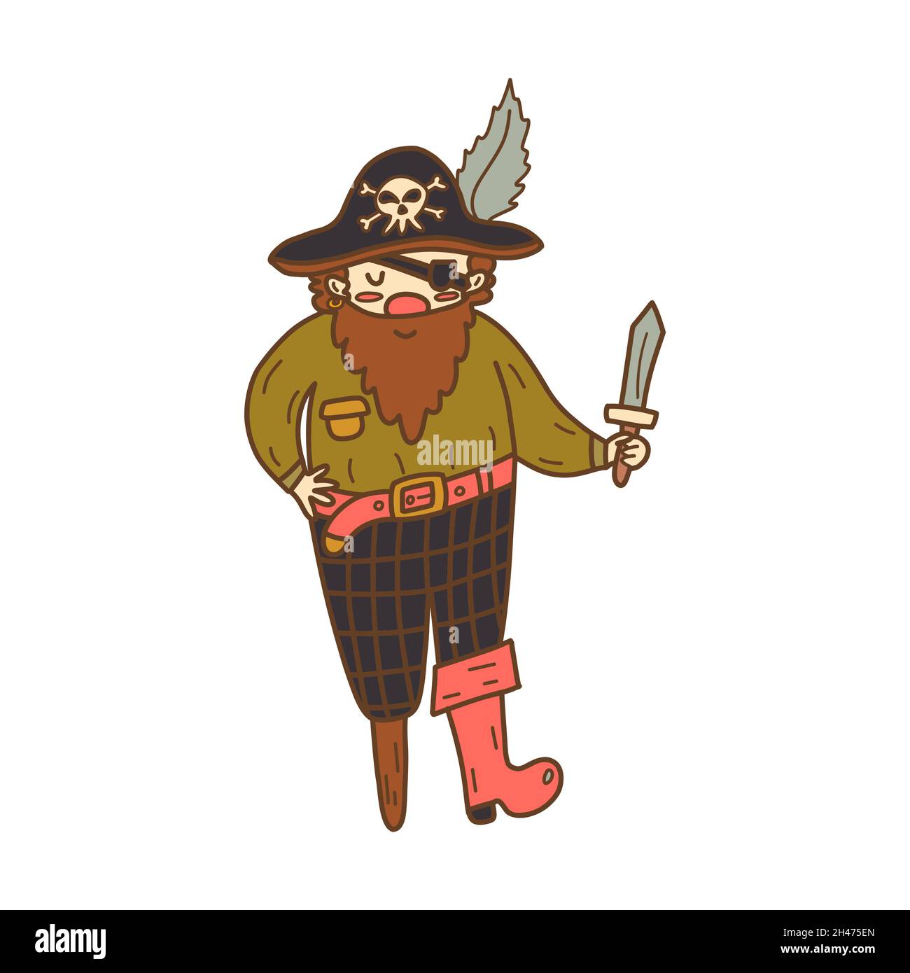 Pirate with one leg hi-res stock photography and images - Alamy