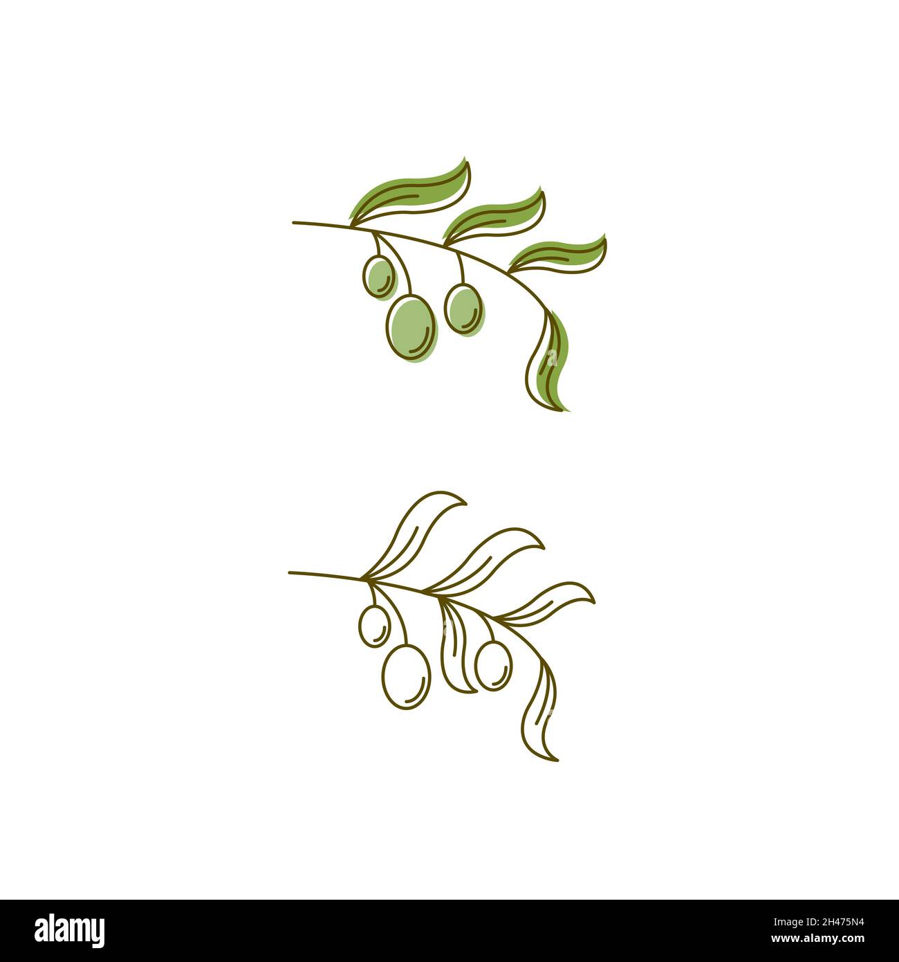 Olive icon vector illustration design template Stock Photo - Alamy