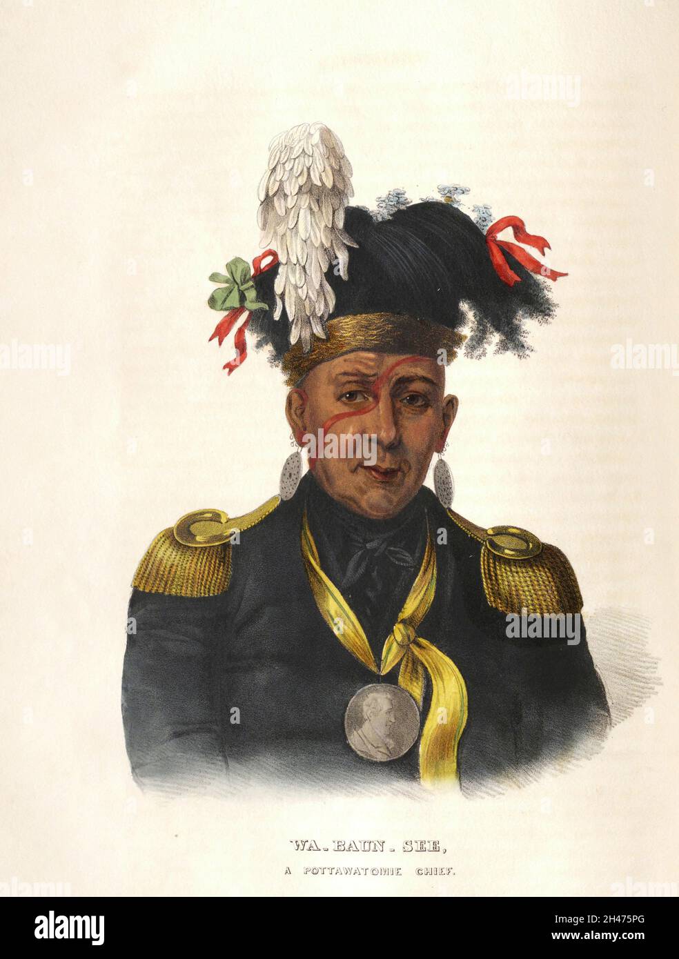 19th century native american portrait hi-res stock photography and ...