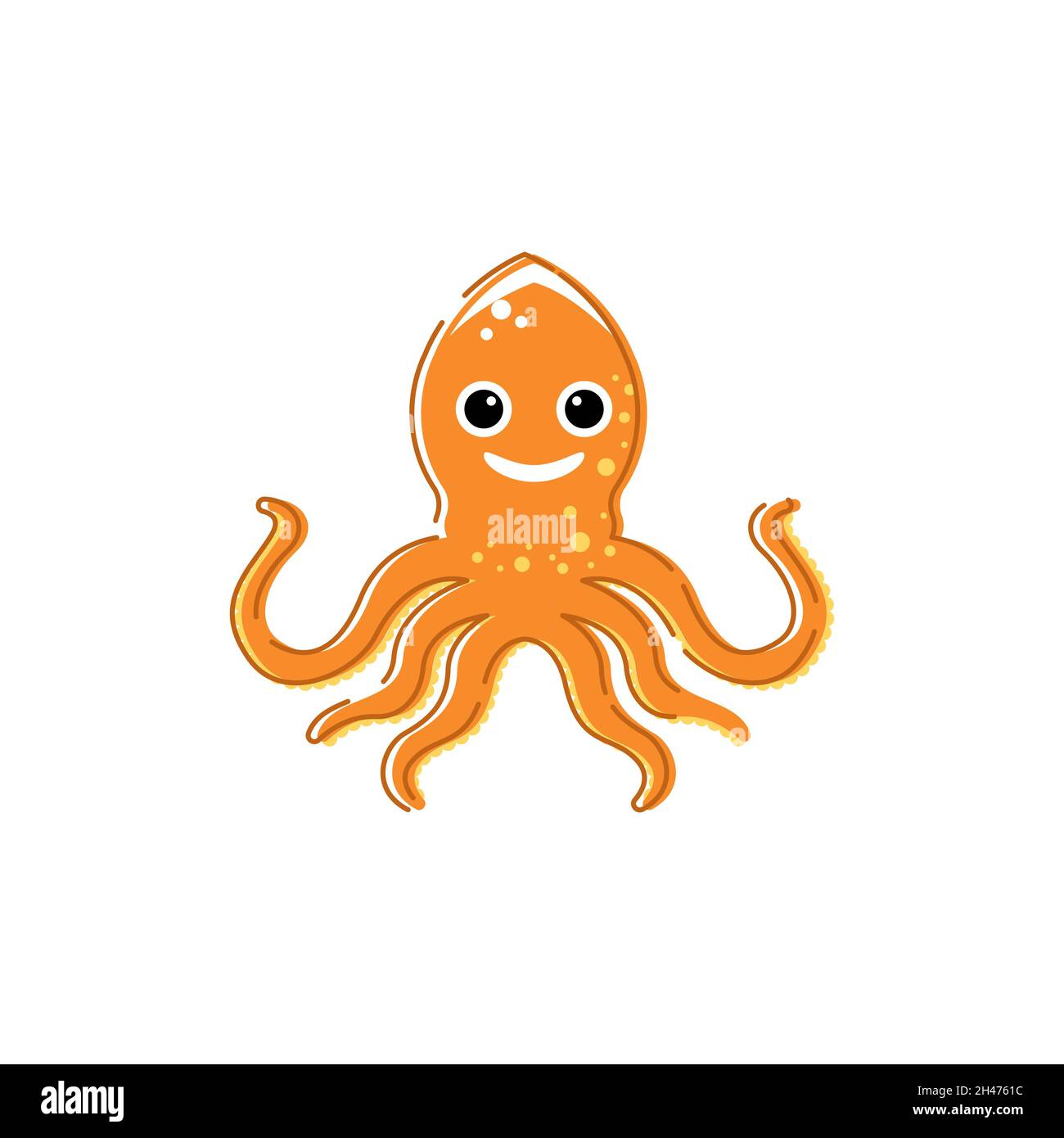 octopus vector icon illustration design template Stock Photo - Alamy