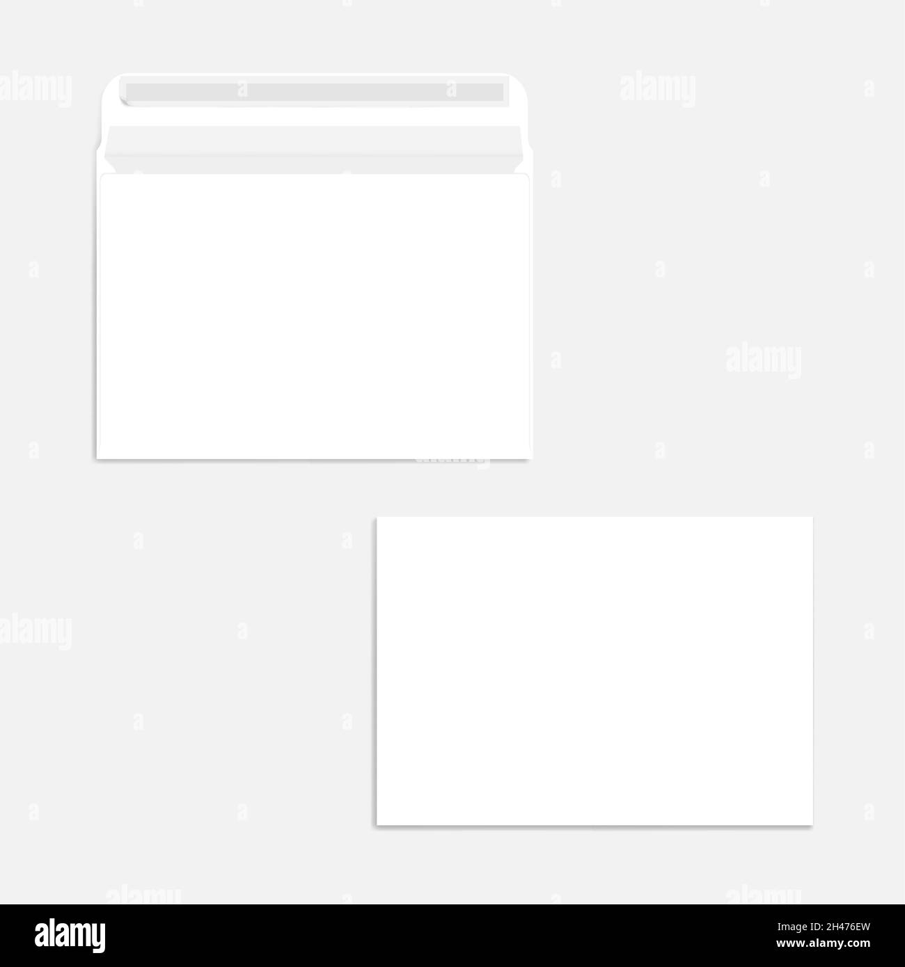 Real Blank Envelope Front And Back Envelope Front Back Stock