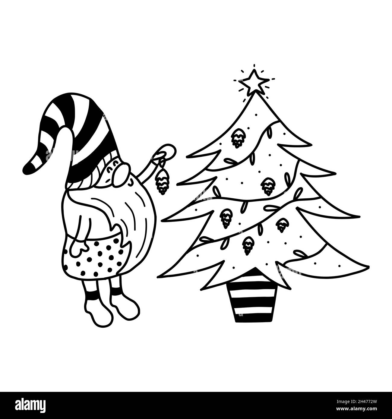 Toy gnome Black and White Stock Photos & Images - Alamy