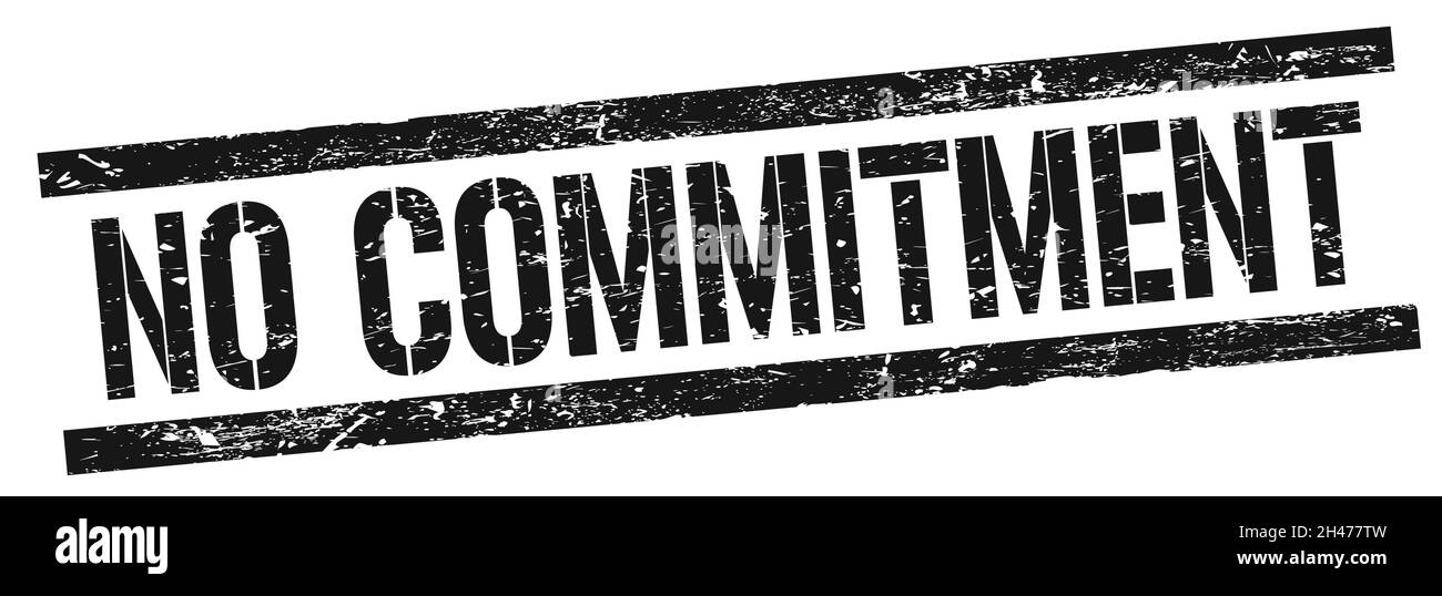 No commitment stamp Black and White Stock Photos & Images - Alamy