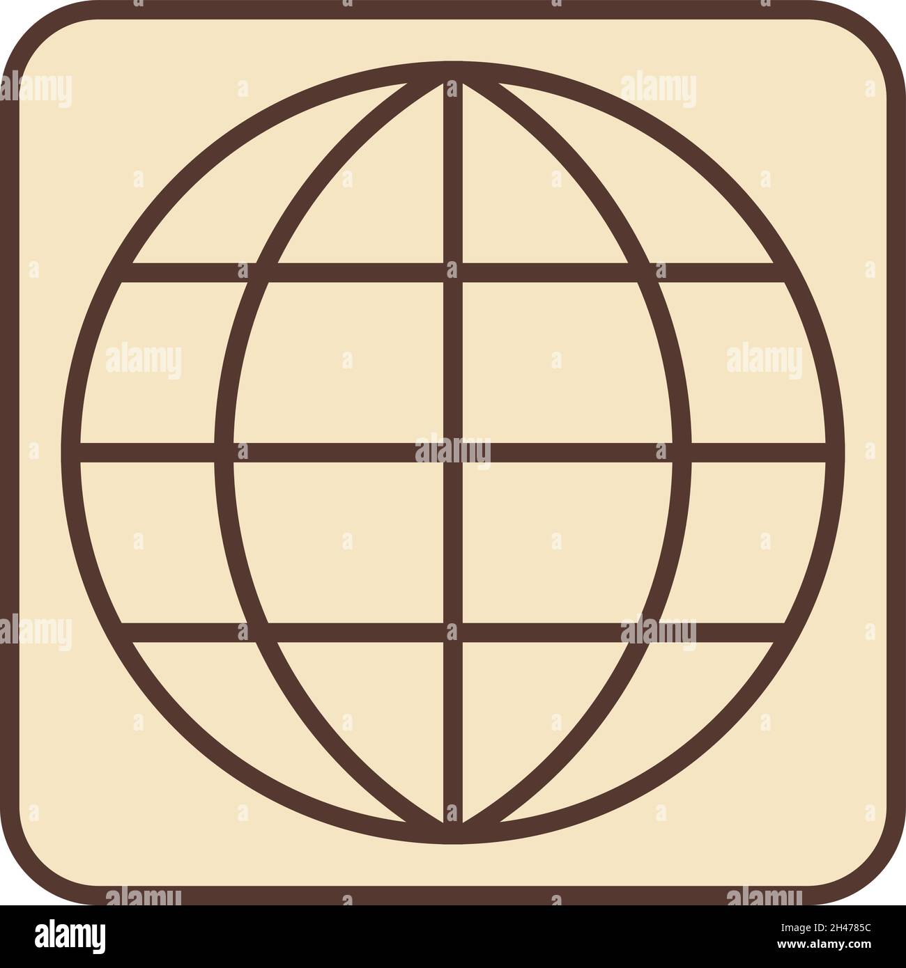 Web globe, illustration, vector, on a white background Stock Vector ...