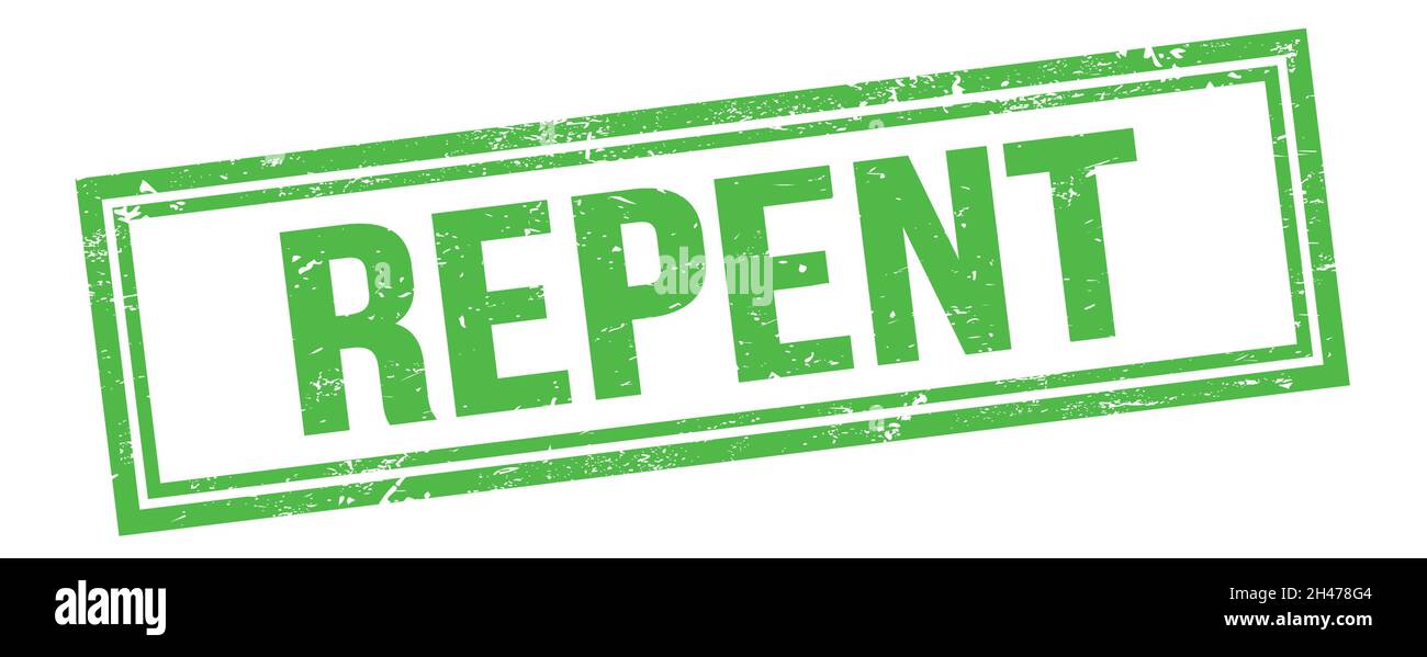 Repent stamp hi-res stock photography and images - Alamy