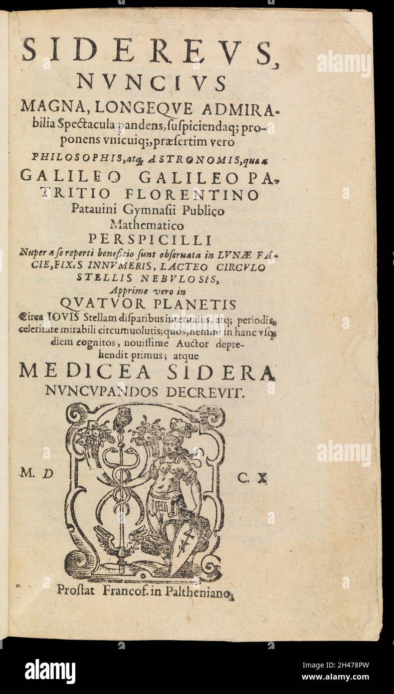 Sidereus nuncius hi-res stock photography and images - Alamy