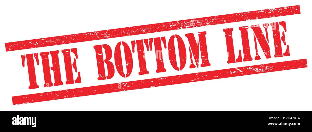 The bottom line stamp hi-res stock photography and images - Alamy