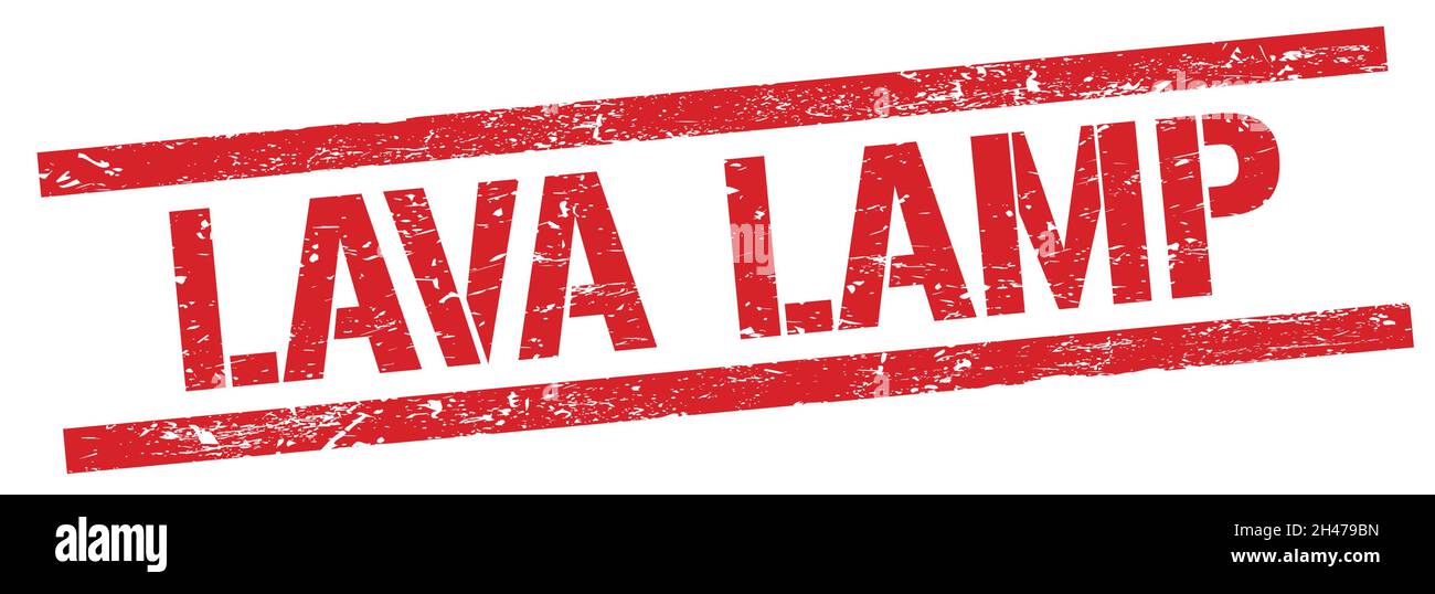 LAVA LAMP text on red grungy rectangle stamp sign Stock Photo - Alamy