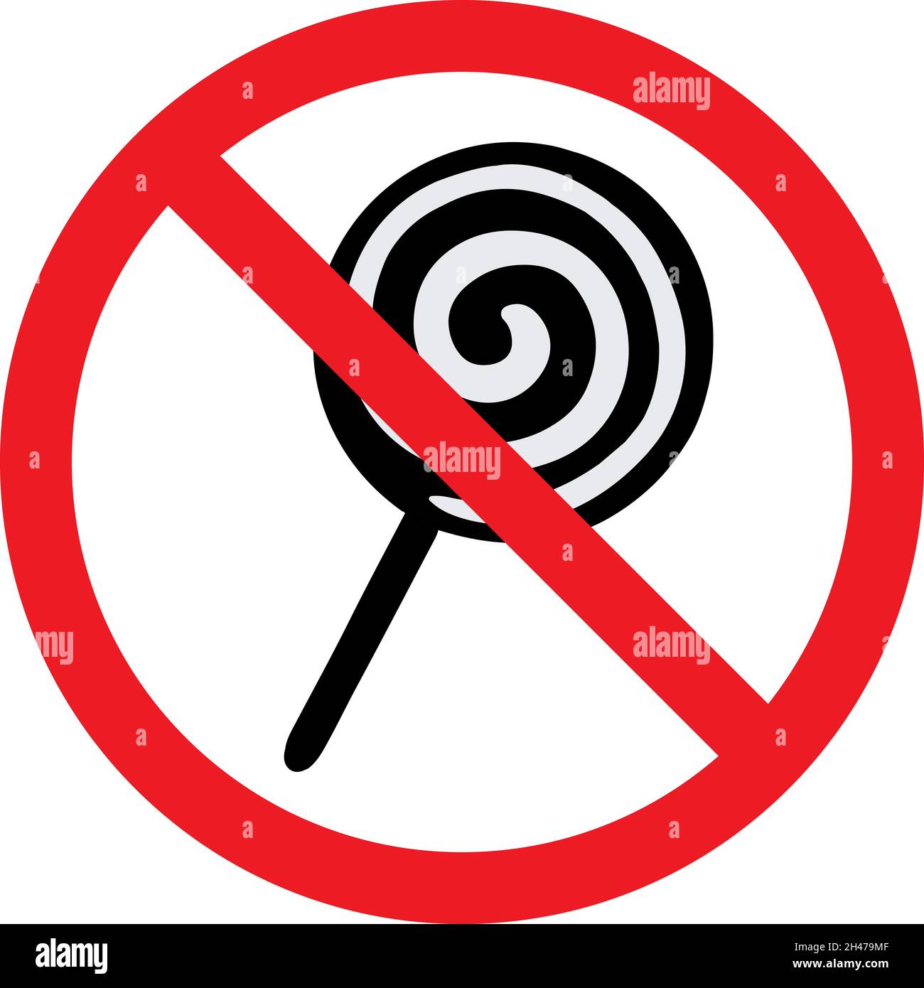 Prohibition candy Stock Vector Images - Alamy