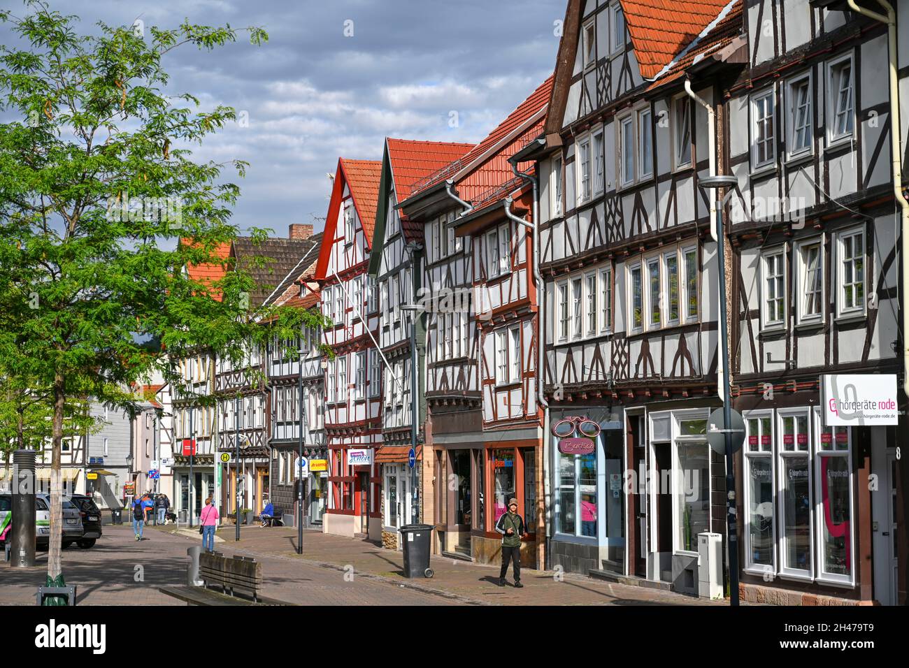 Marktplatz, Fachwerkhäuser, Altstadt, Eschwege, Hessen, Deutschland ...