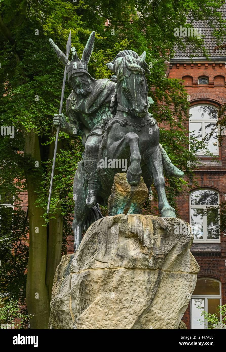 Wittekind-Denkmal, Herford, Nordrhein-Westfalen, Deutschland Stock ...
