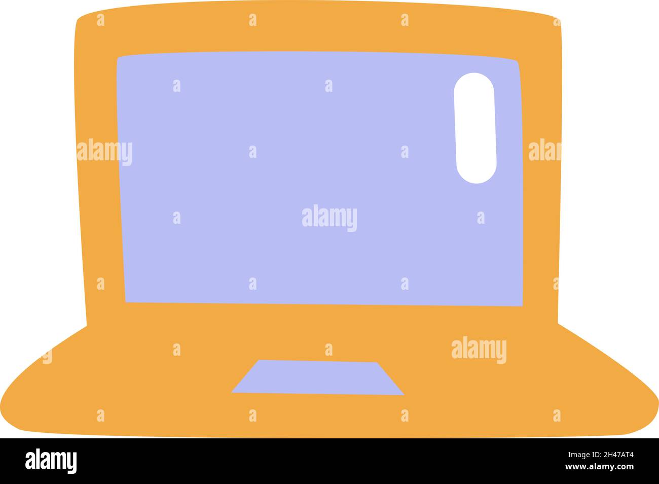 Yellow laptop vector vectors hi-res stock photography and images - Alamy