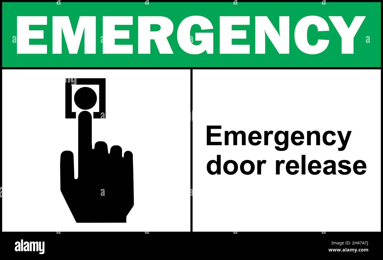 Exit sign doors Stock Vector Images - Alamy