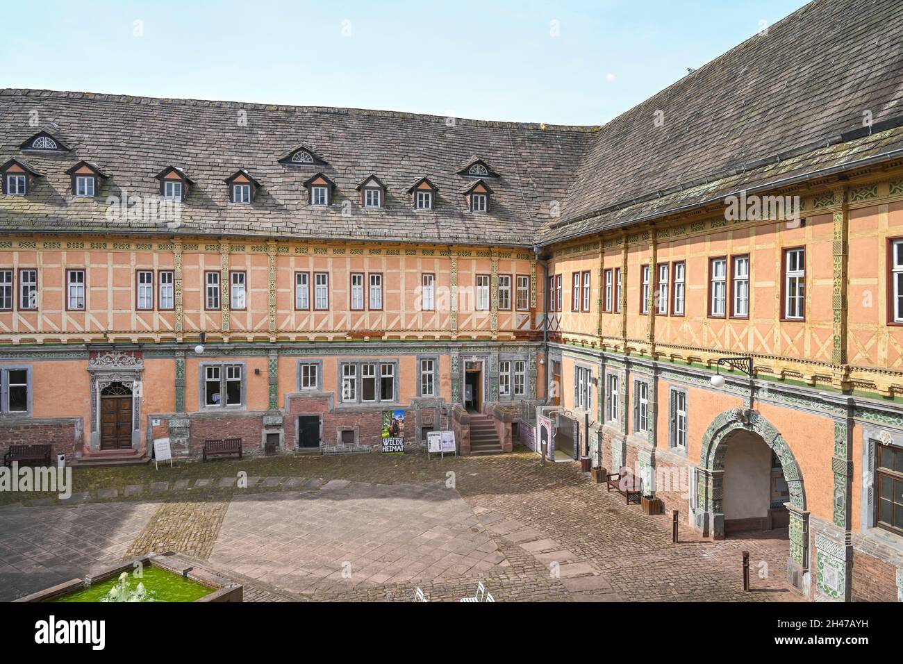 Schloßhof, Schloss Bevern, Niedersachsen, Deutschland Stock Photo - Alamy