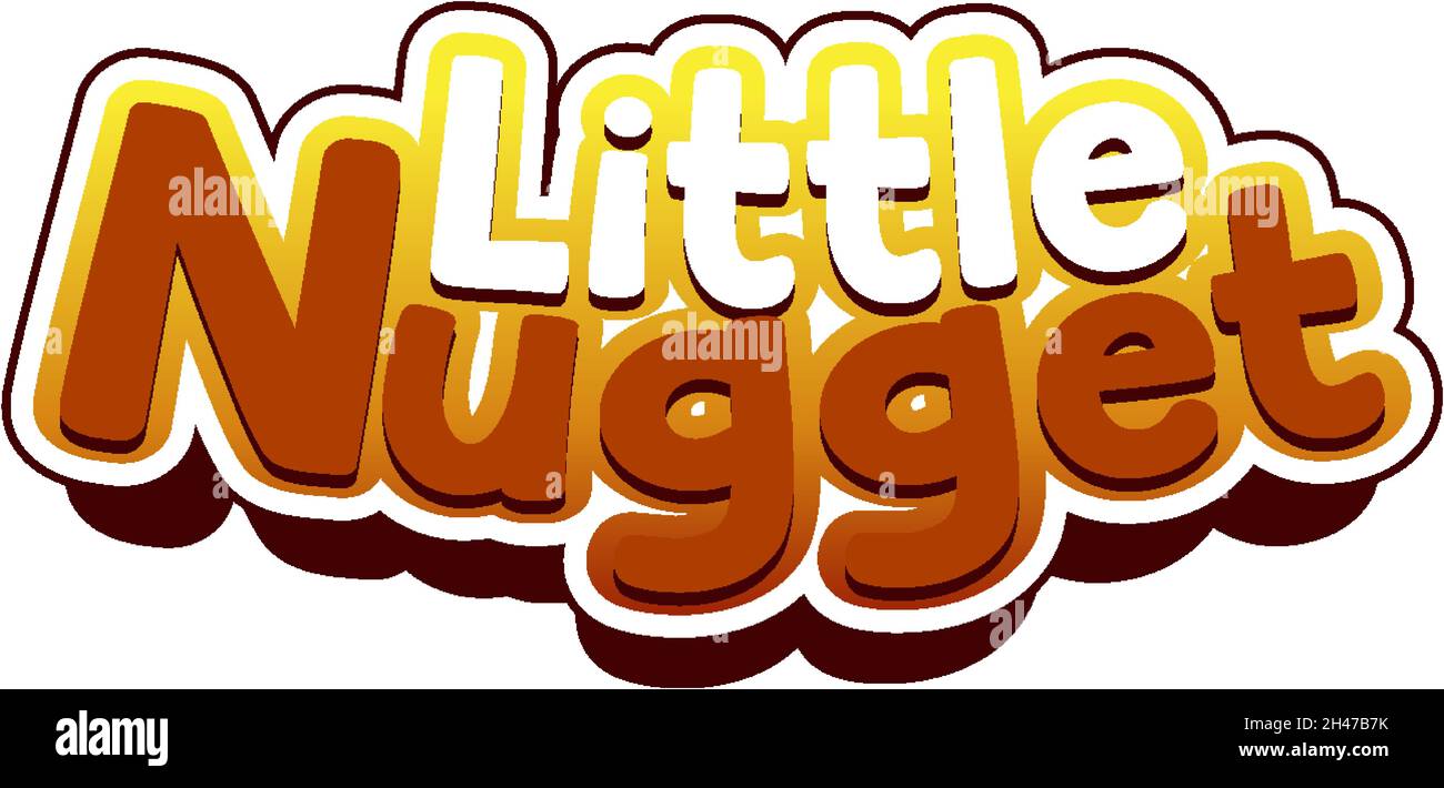 Little Nugget logo text design illustration Stock Vector Image & Art ...