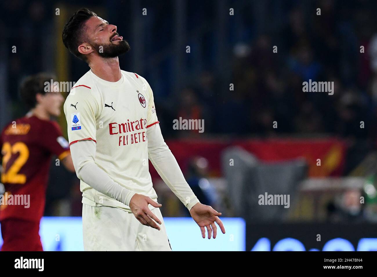 Rome, Lazio. 31st Oct, 2021. Olivier Giroud of AC Milan during the ...