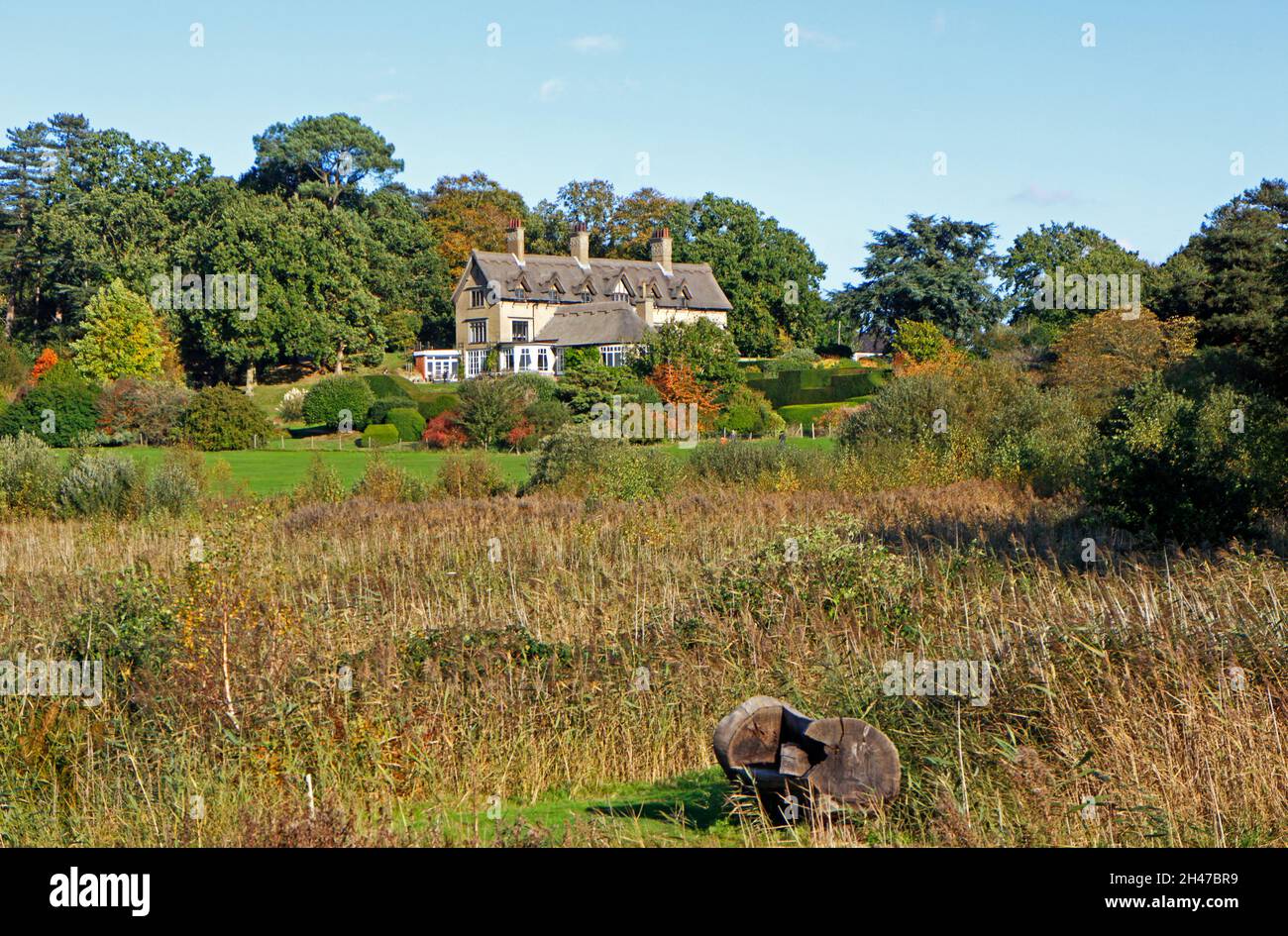 A view of How Hill House environmental education centre and nature ...