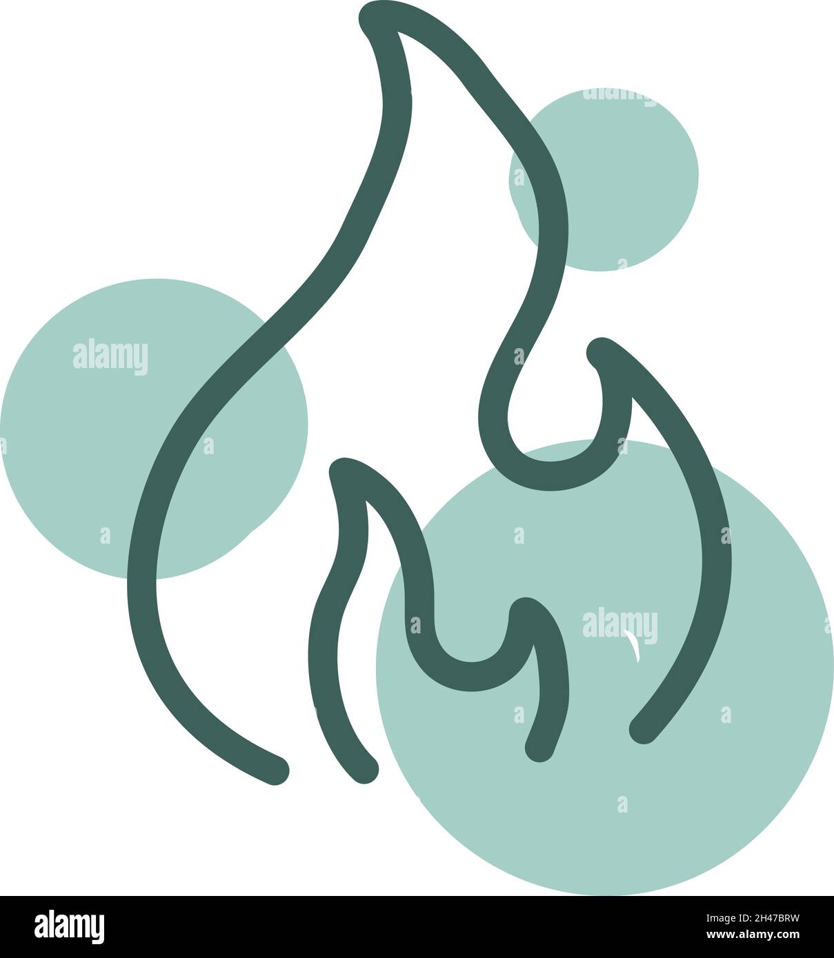 Chemical fire, illustration, vector, on a white background Stock Vector ...