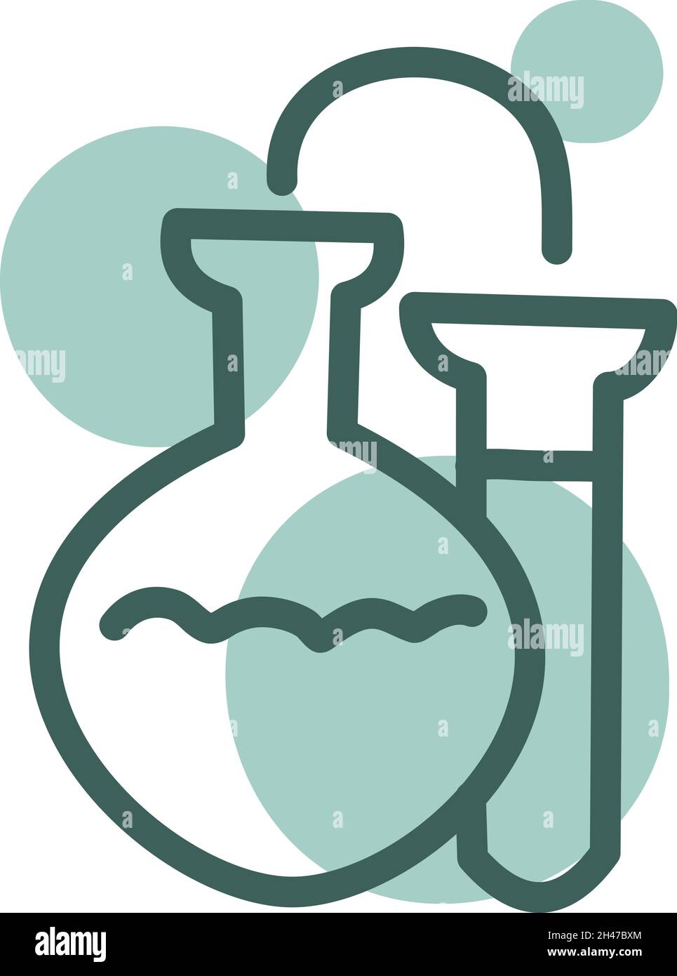 Liquid transfer, illustration, vector, on a white background Stock ...