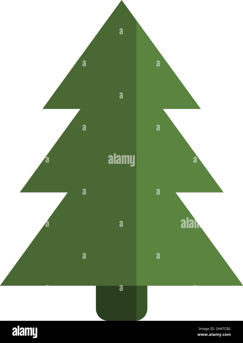 Tree spruce on mountain Stock Vector Images - Alamy