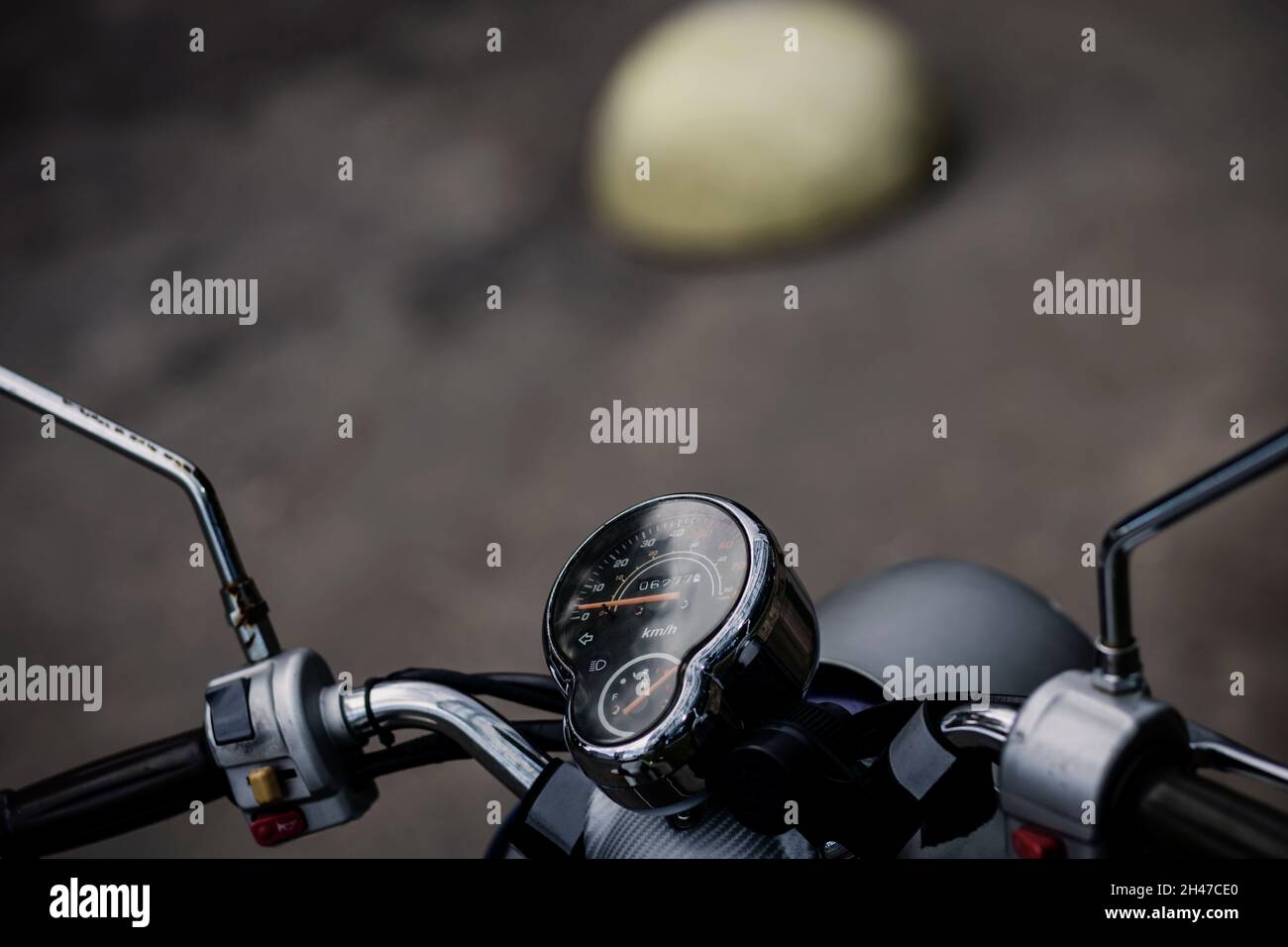 Retro moped speedometer hi-res stock photography and images - Alamy