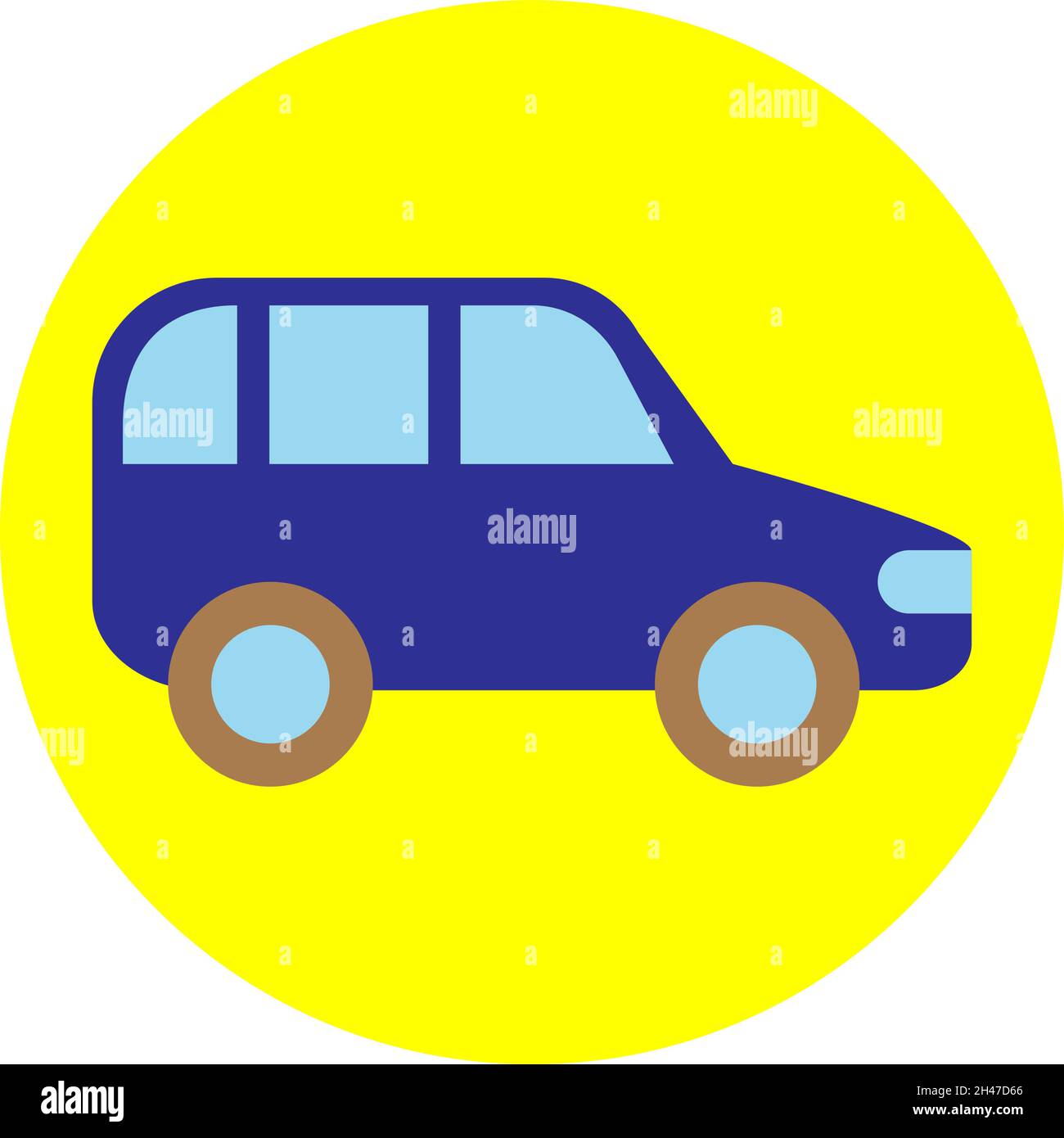 Family car, illustration, vector, on a white background Stock Vector ...