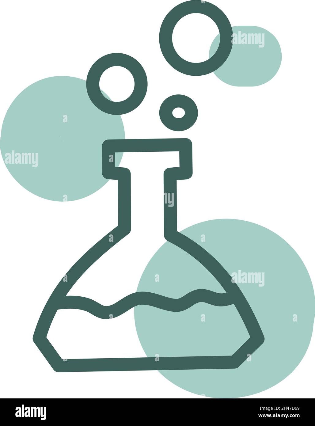 Chemical liquid, illustration, vector, on a white background Stock ...