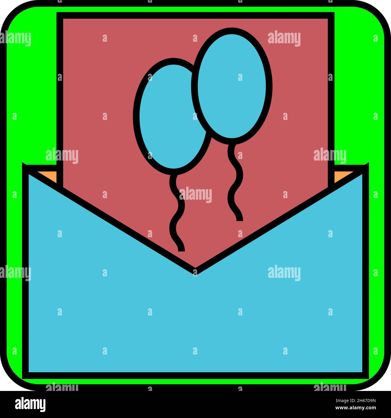 Postcard greeting Stock Vector Images - Alamy