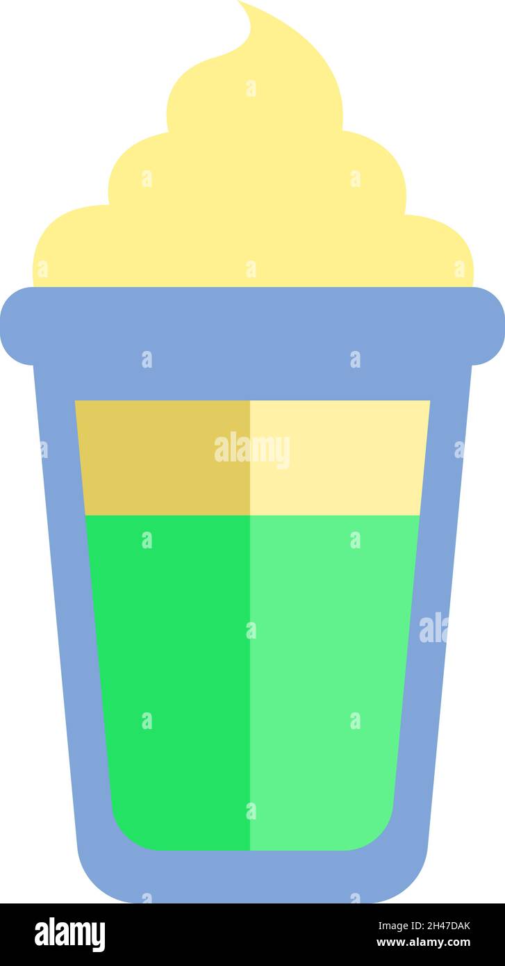 Green smoothie juice icon Cut Out Stock Images & Pictures - Alamy