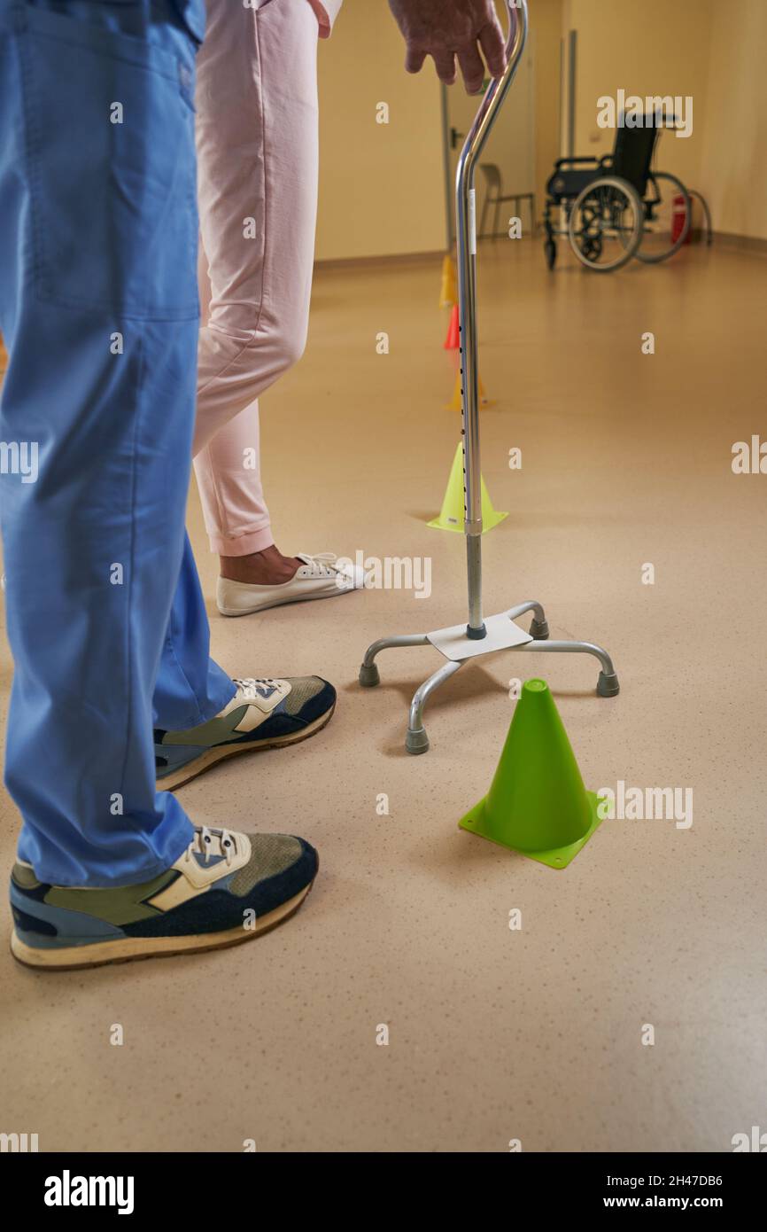 Stroke rehabilitation walk hi-res stock photography and images - Alamy