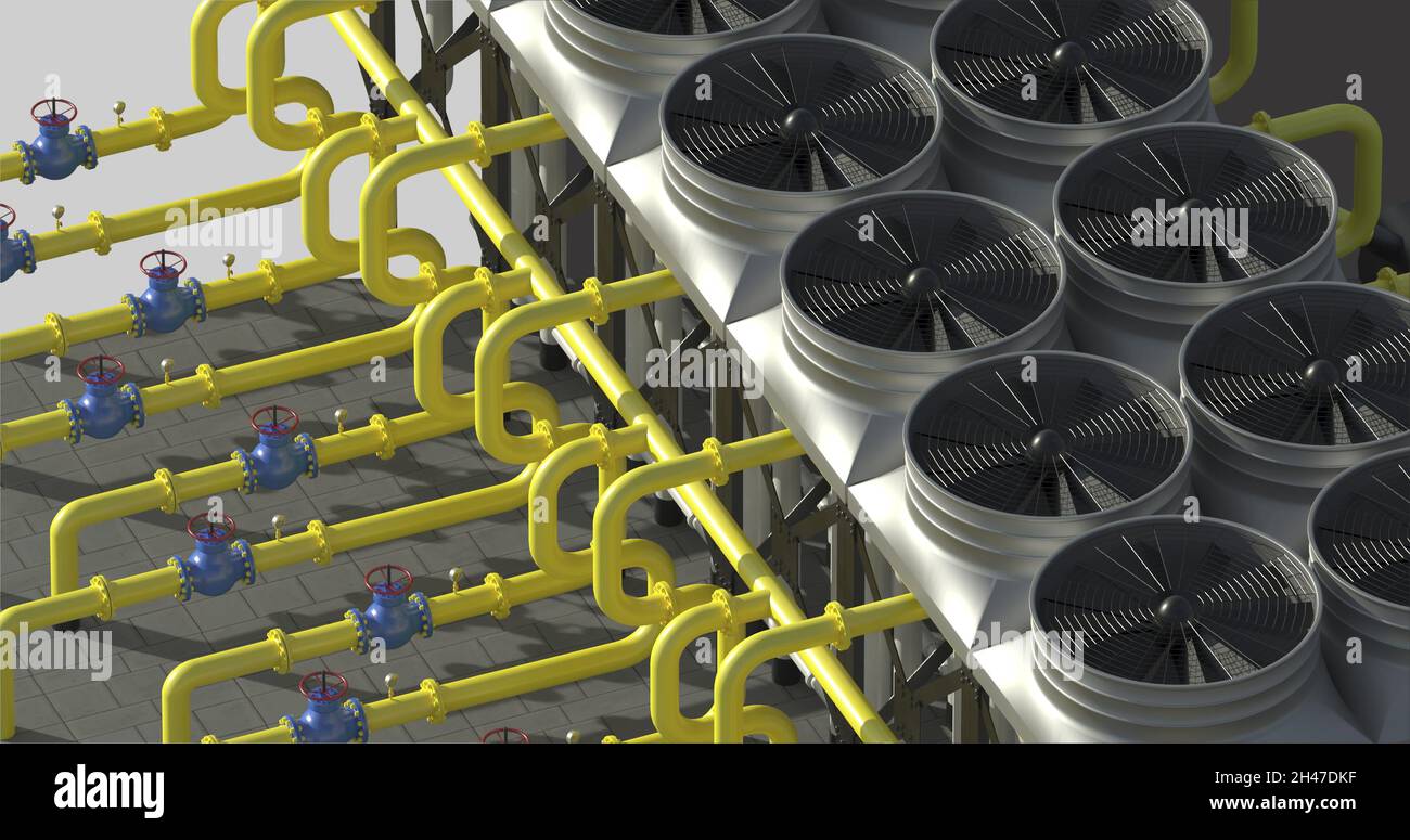 Technological chiller cooling systems, a heat exchanger in which the ...