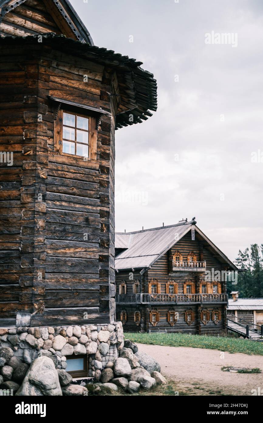 Ethnographic park 'Bogoslovka Estate'. Reconstruction of the dwelling ...