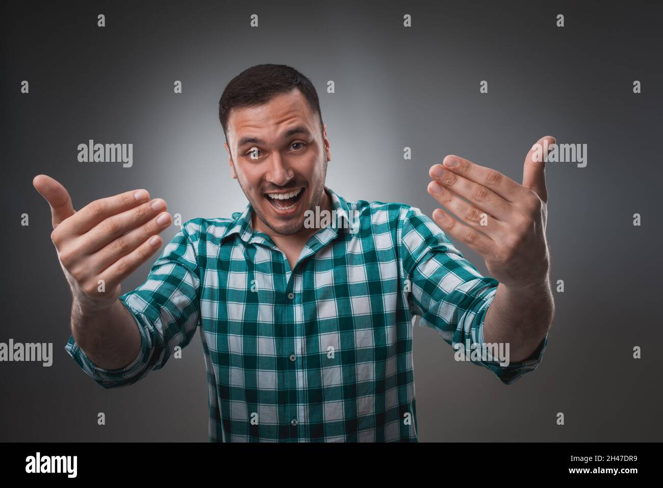 Man big grin hi-res stock photography and images - Alamy