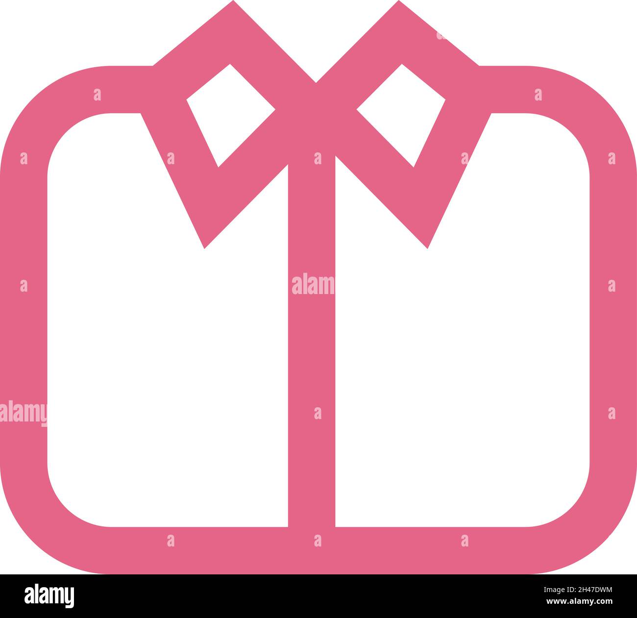 Pink button up shirt, illustration, vector, on a white background Stock ...