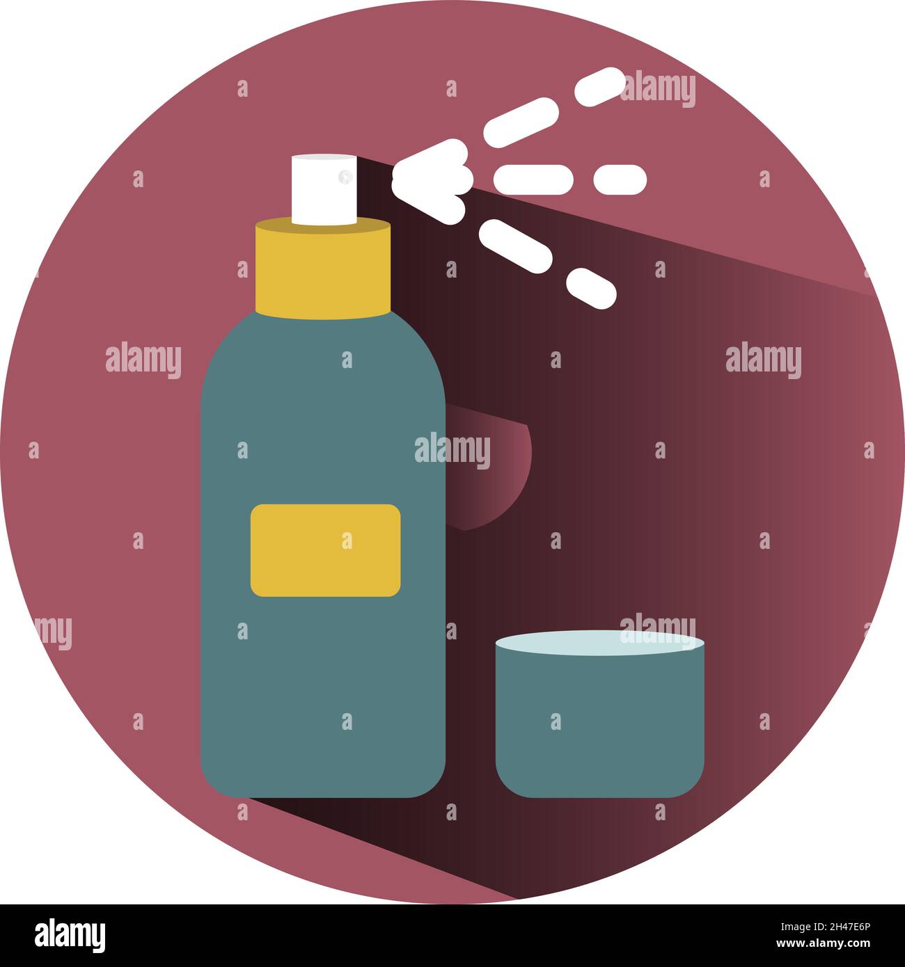 Face spray, illustration, vector, on a white background Stock Vector ...