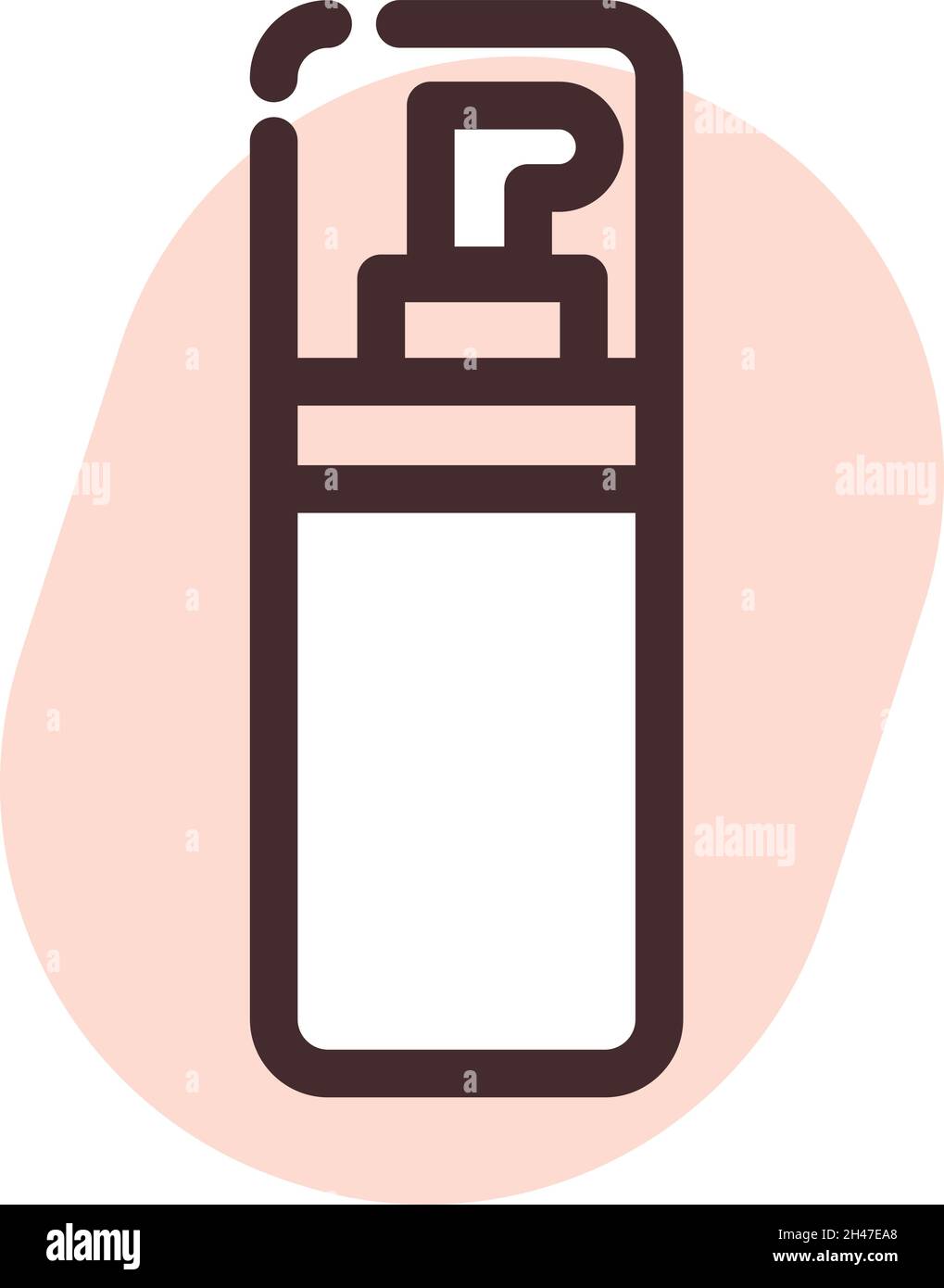 Face foundation, illustration, vector, on a white background Stock ...