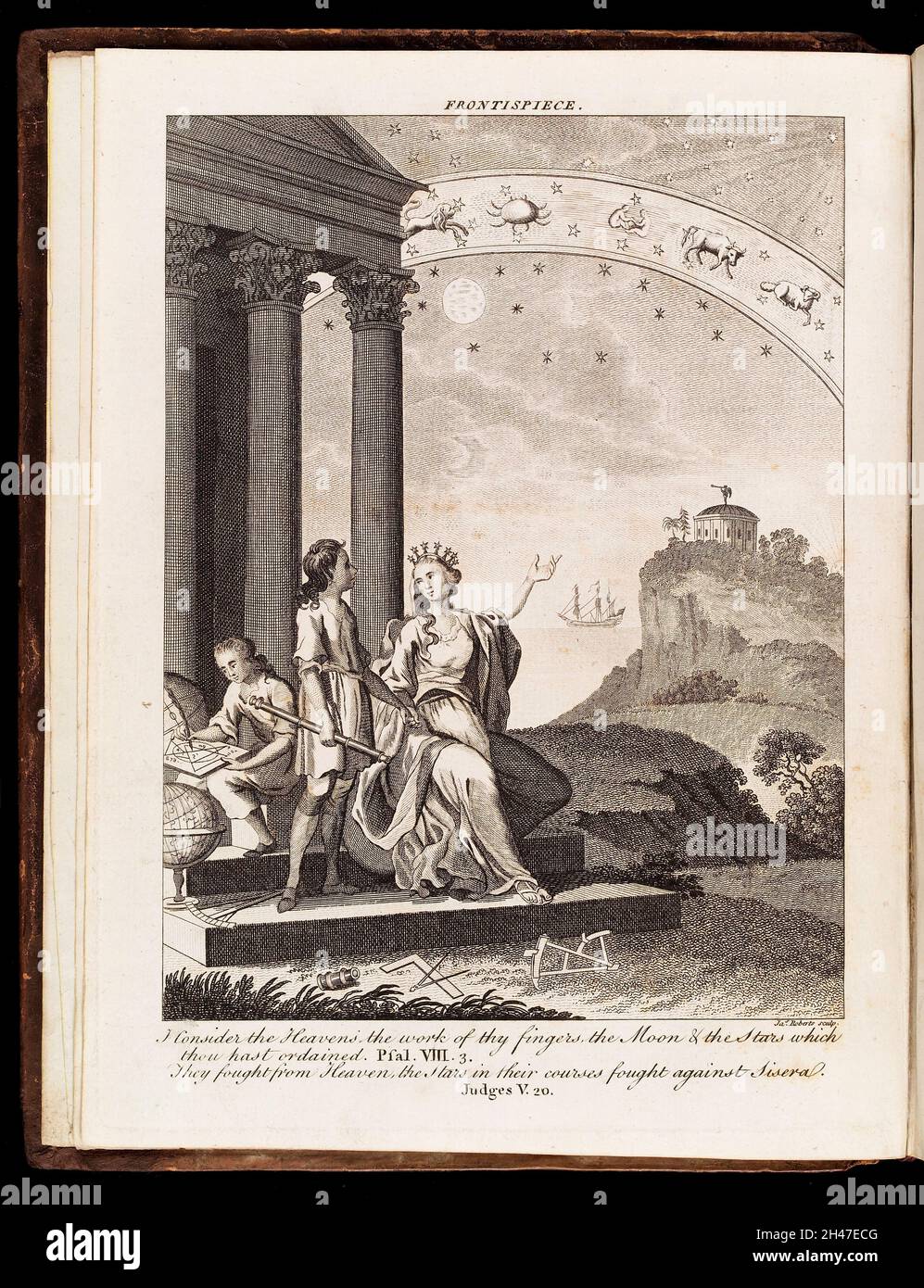 Frontispiece from Sibly 'New & complete illusration...' Stock Photo - Alamy