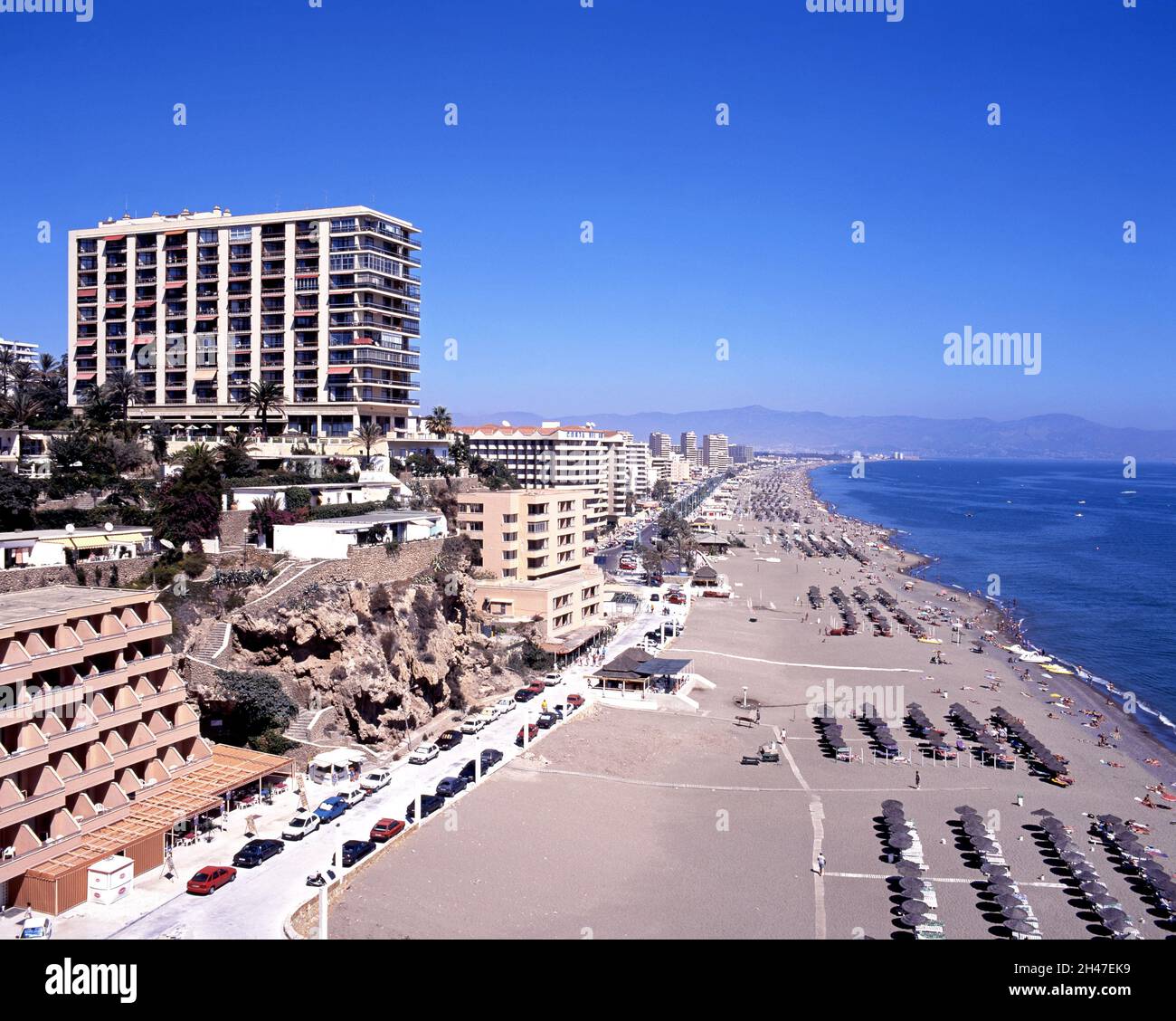 View along beach torremolinos hi-res stock photography and images - Alamy