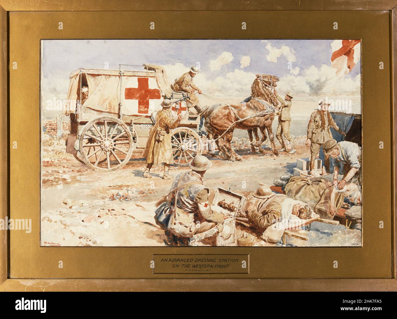 World War I: an advanced dressing station on the Western Front ...