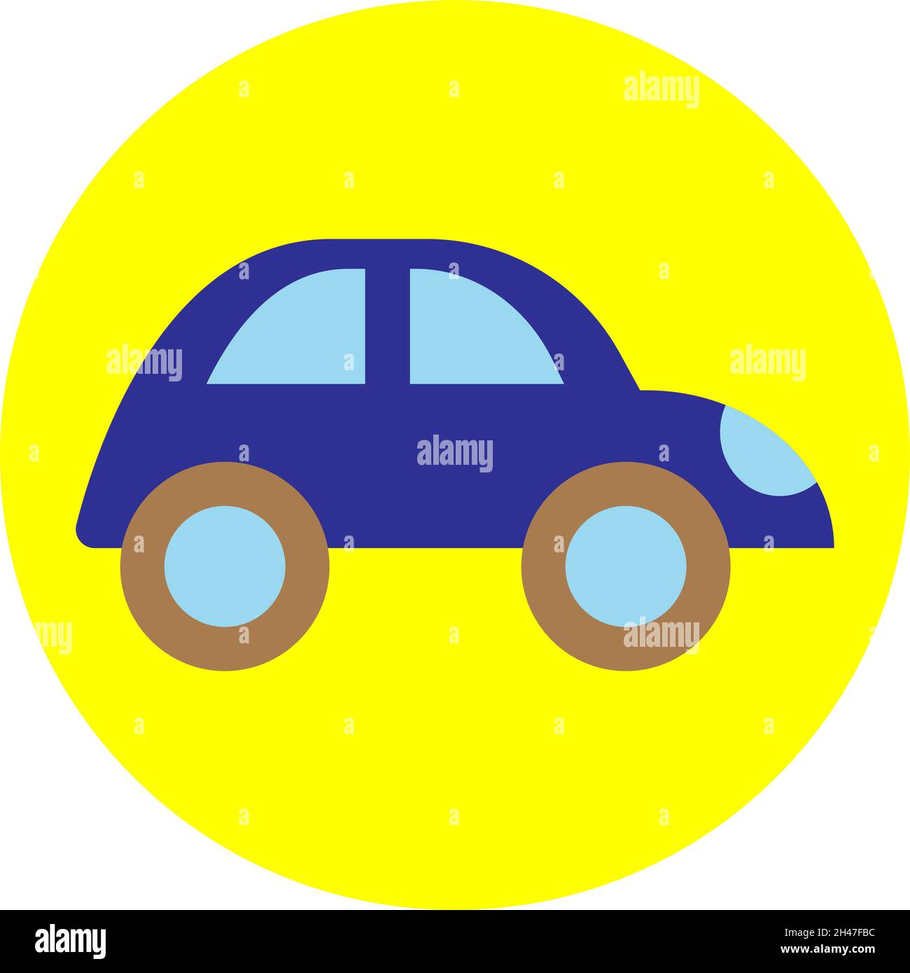 Blue classic retro toy Stock Vector Images - Alamy