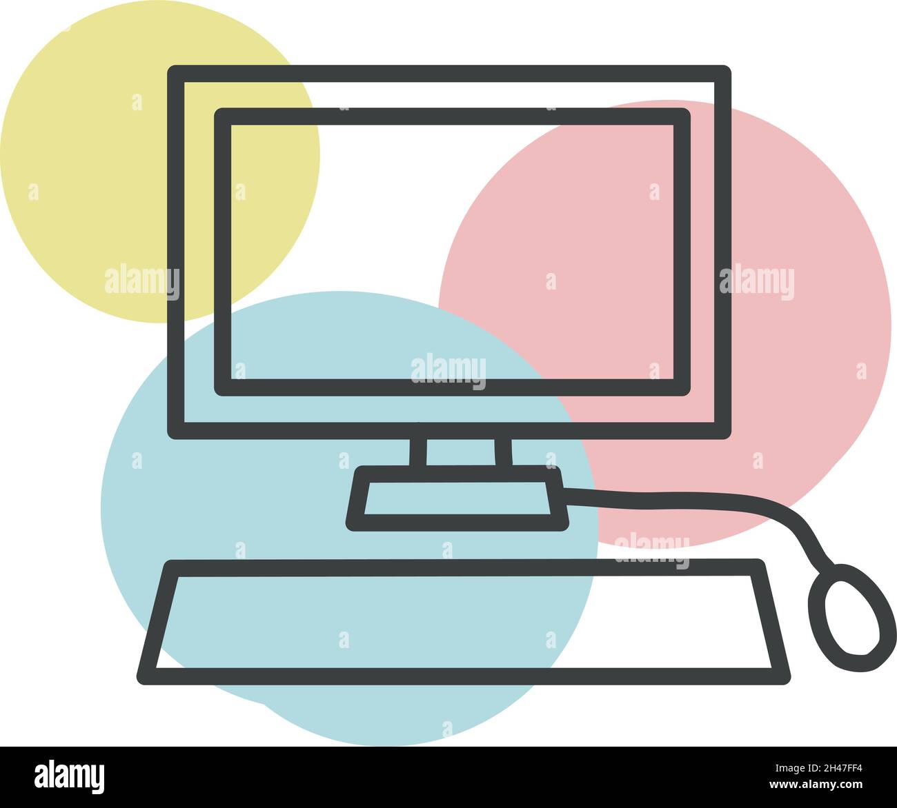 Computer tool, illustration, vector, on a white background Stock Vector ...