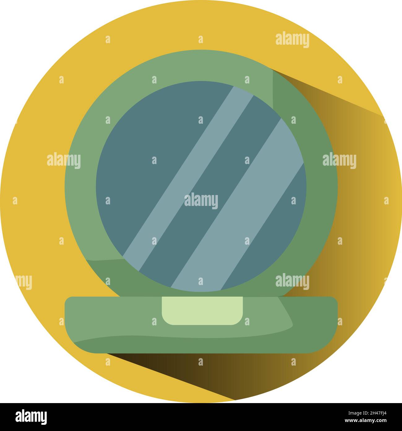 Small powder in green container, illustration, vector, on a white ...