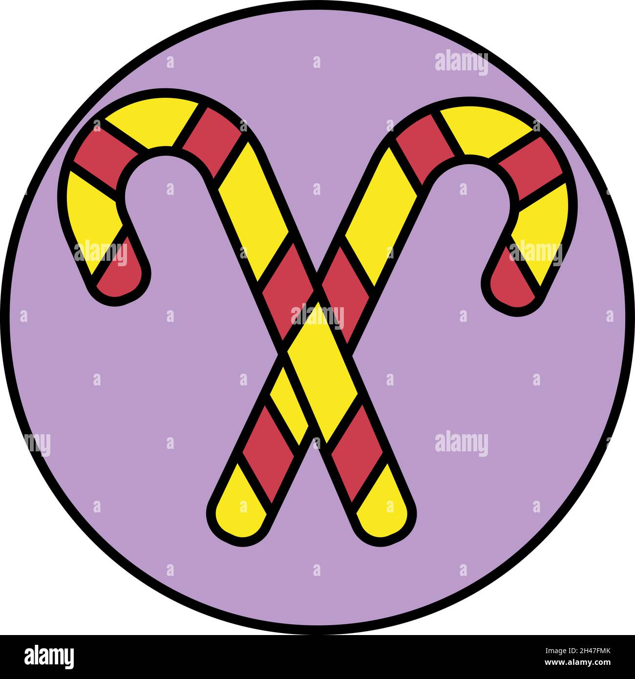 Pattern christmas candy on Stock Vector Images - Alamy