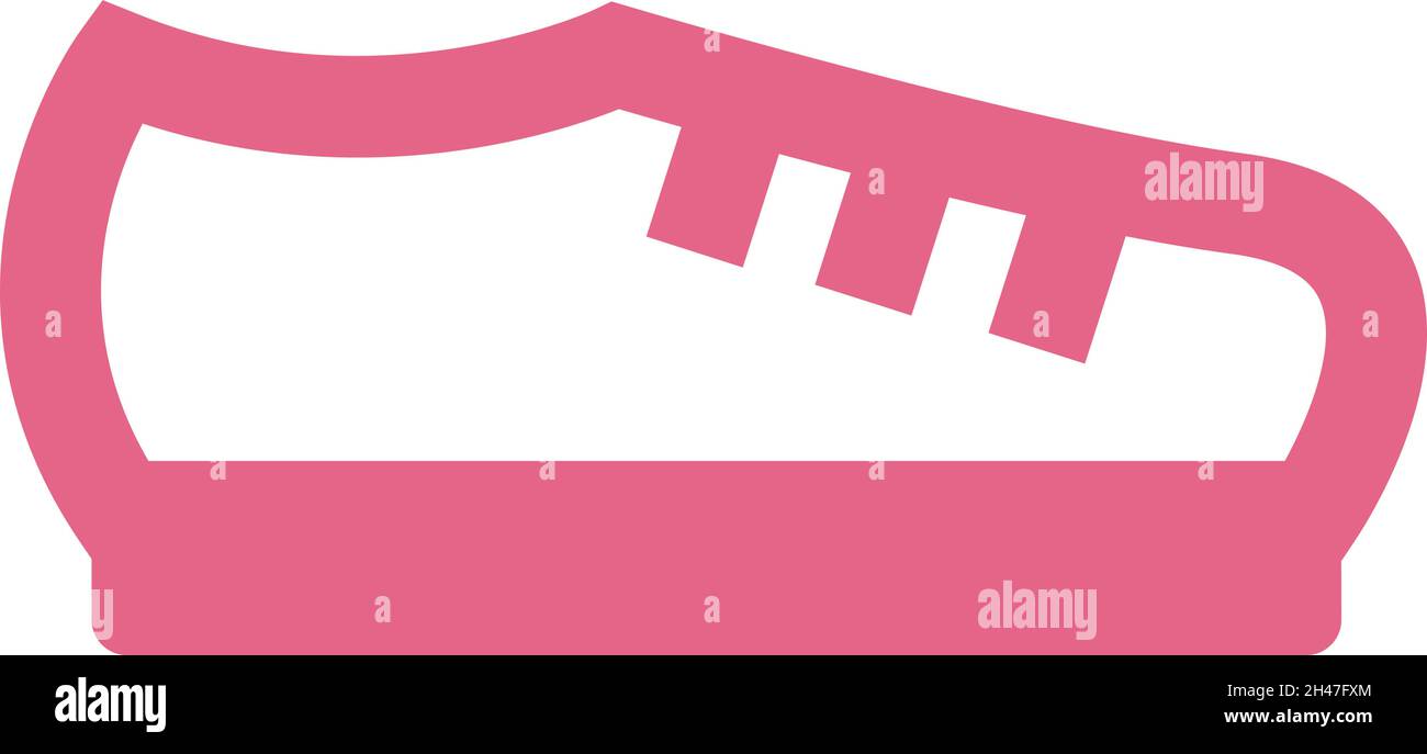 Pink shoe, illustration, vector, on a white background Stock Vector ...