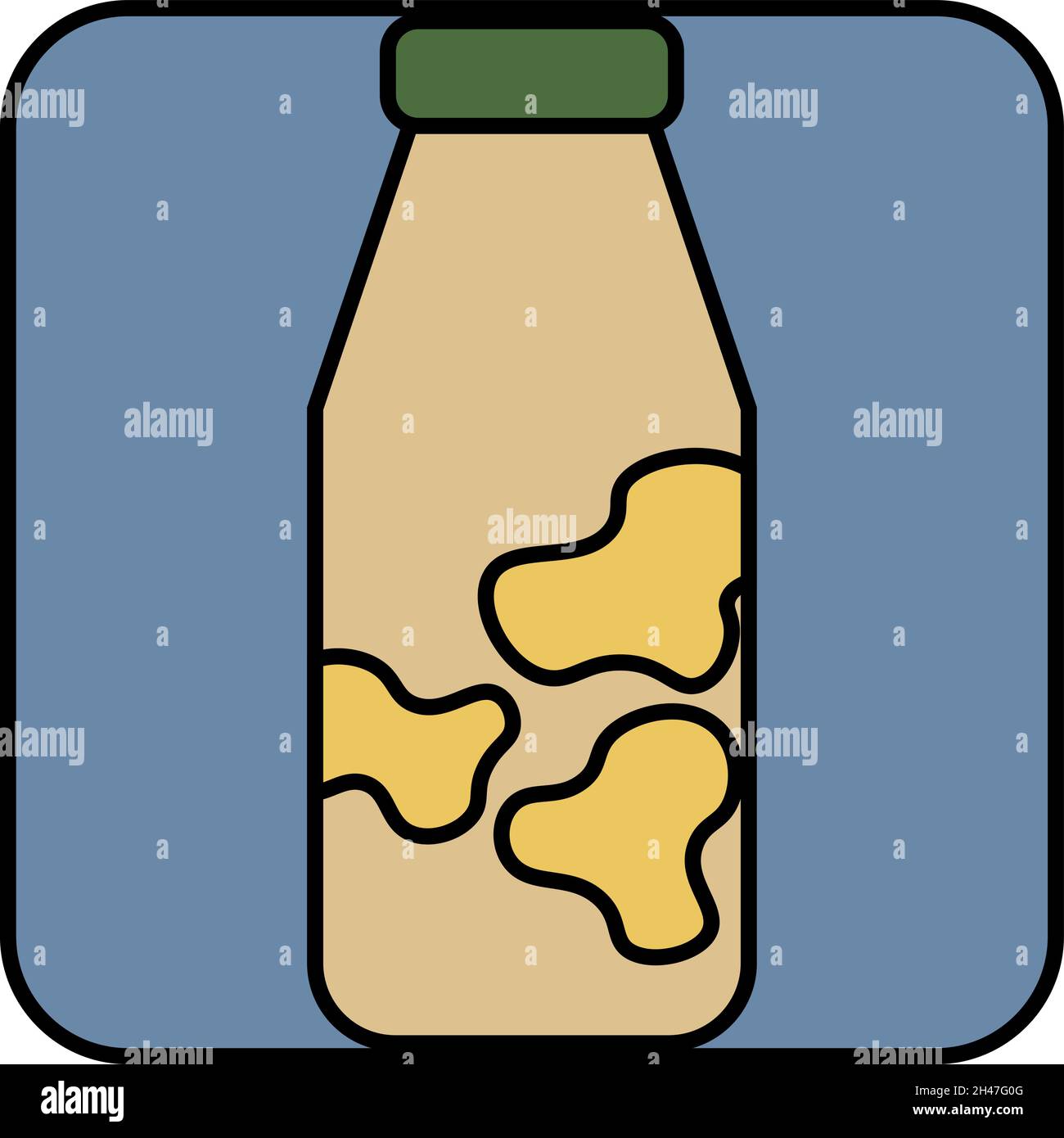 Almond milk on white Stock Vector Images - Alamy