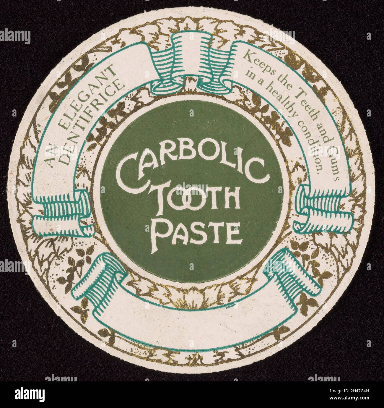 Carbolic tooth paste: an elegant dentifrice, 1895-1910 Stock Photo - Alamy